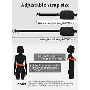 Belt Bag for Women, Meyfancy Unisex Fanny Packs with Adjustable Strap Small Crossbody Black Fanny Pack Fashion Waterproof Everywhere Belt Bag for Traveling Hiking Running Casual