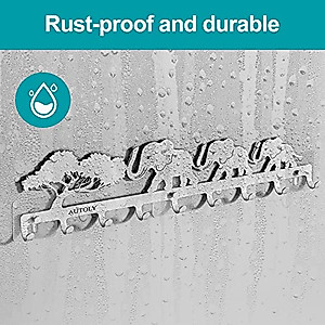 Autoly, Coat Rack Wall Mount installs The Door Hanger Hook Against The Wall, Coat Hanger Wall can Organize The Room. Coat Hooks Wall mounted9 Hooks 1 Piece，OriginalDesignwall Coat Rack。