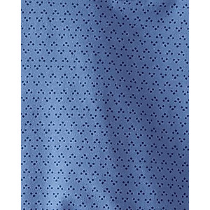 little planet by carter's unisex-baby Terry Jumpsuit made with Organic Cotton, Blue Geo, 9 Months