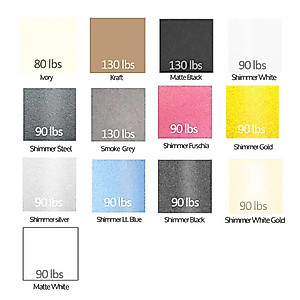 Shimmer White Gold Card-Stock Paper Jewelry Earring Display Cards ~ Pack of 100