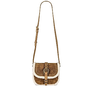 Golden Goose Rodeo Bag Small Merino And Suede Body Womens Bag - Brown