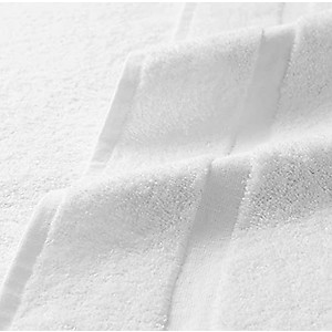 Arkwright Admiral Spa Wash Cloths Bulk - (Pack of 12) Lightweight Absorbent Bathroom Washcloths, Quick Dry Linen, Perfect for Home, Resort, Spa, and Shower, 12 x 12 in, White