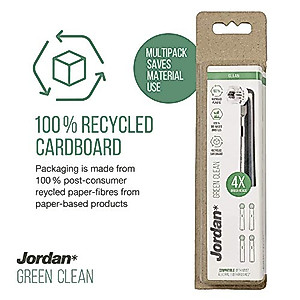 Jordan ® | Green Clean Electric Toothbrush Heads for Electric Toothbrush | Green Clean Sustainable Electric Toothbrush Brush Heads | Oral B Compatible | 2 Units Pack