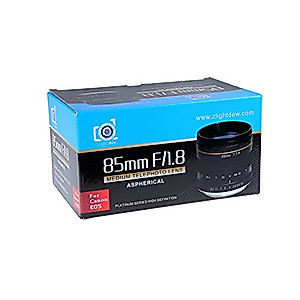 Lightdow 85mm F1.8 Medium Telephoto Manual Focus Full Frame Portrait Lens for Canon EOS Rebel T8i T7i T7 T6 T3i T2i 4000D 2000D 1300D 850D 800D 600D 550D 90D 80D 77D 70D 50D 6D 5D etc