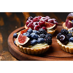 Gourmia GPA9375 Mini Tart Pans with Removable Bottom - 6 Pack, 5” Diameter, 1” Depth – 100% PFOA free Non Stick Carbon Steel - Miniature Molds For Pies, Cheese Cakes, Desserts, Quiche pan and More