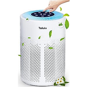 Air Purifier for Bedroom, H13 True HEPA Air Purifier for Home Large Room Up to 1722ft², with Night Light, Sleep Mode for Allergies Pets Dust Smoke Pollen Dander Hair Smell and Dog Odor