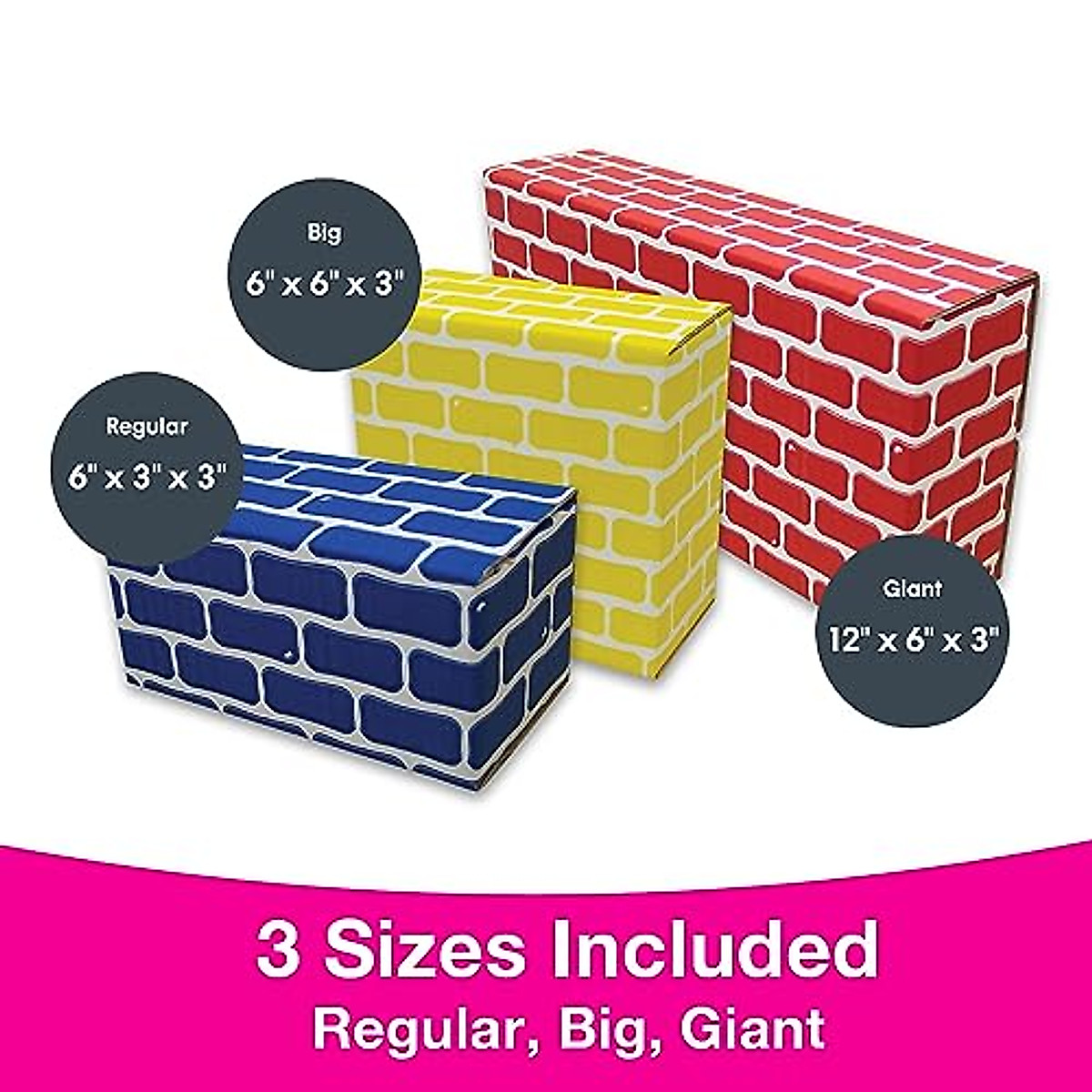 Edushape Corrugated Blocks, 52 Piece