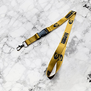 Desert Cactus Emporia State University Lanyard Hornets ESU Car Keys ID Badge Holder Keychain Detachable Breakaway Snap Buckle (Yellow)