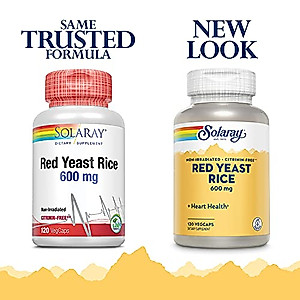 SOLARAY Red Yeast Rice, 600 mg, 120 Count