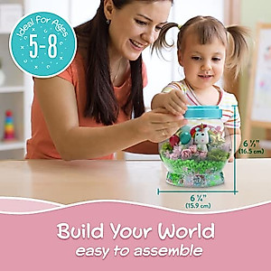 Unicorn Jewelry Box for Girls and DIY Light Up Unicorn Terrarium Kit for Kids