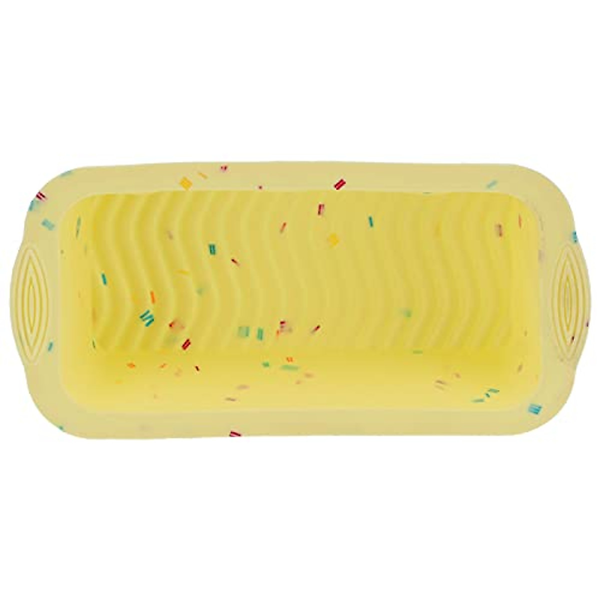 Bread Pan Tools Baking Pan Silicone Pan Rectangle Cake Rectangular for Loaf Color Dots Pancake Maker Pan Pan Rectangular Cake Pans (Color grain yellow)
