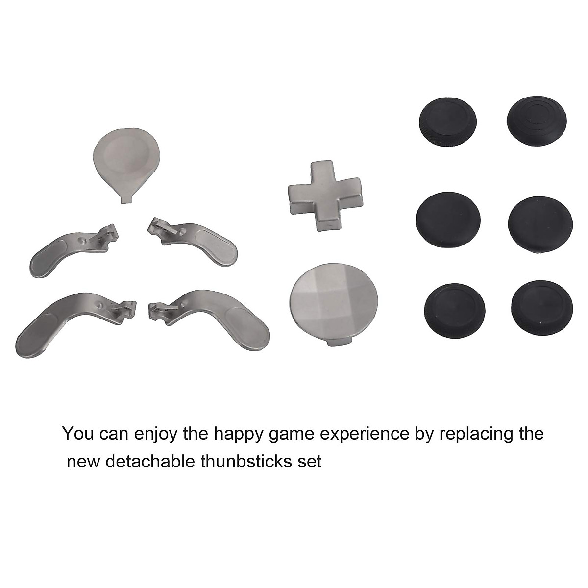 wendeekun Controller Replacement Part, Game Controller Button Paddles Set Gamepad Thumbsticks for Xbox ONE Elite Series 2