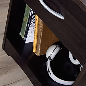 Sauder Beginnings Night Stand, Cinnamon Cherry finish