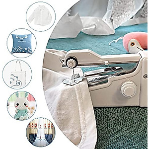 Portable Sewing Machine, Mini Sewing Professional Cordless Sewing Handheld Electric Household Tool - Quick Stitch Tool for Fabric, Clothing, or Kids Cloth Home Travel Use