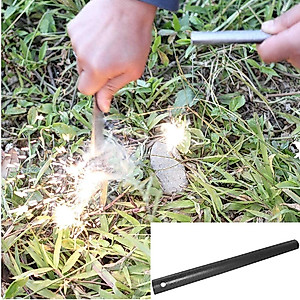 10 Pcs Camping Emergency Fire Starters,Rod Magnesium Rod Flint, Ferrocerium Flint Premium Lighter-Survival Tool Kit for Outdoor Camping Living Survival Outdoor Flint Stick Camping Supplies