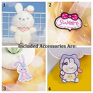 SUEBEKUE Cute Mini Backpacks with Kawaii Accessories,Small Travel Bag Shoulder Bag with Many Pockets,Aesthetic Small Backpack Teen Girls Women for Camping,Green