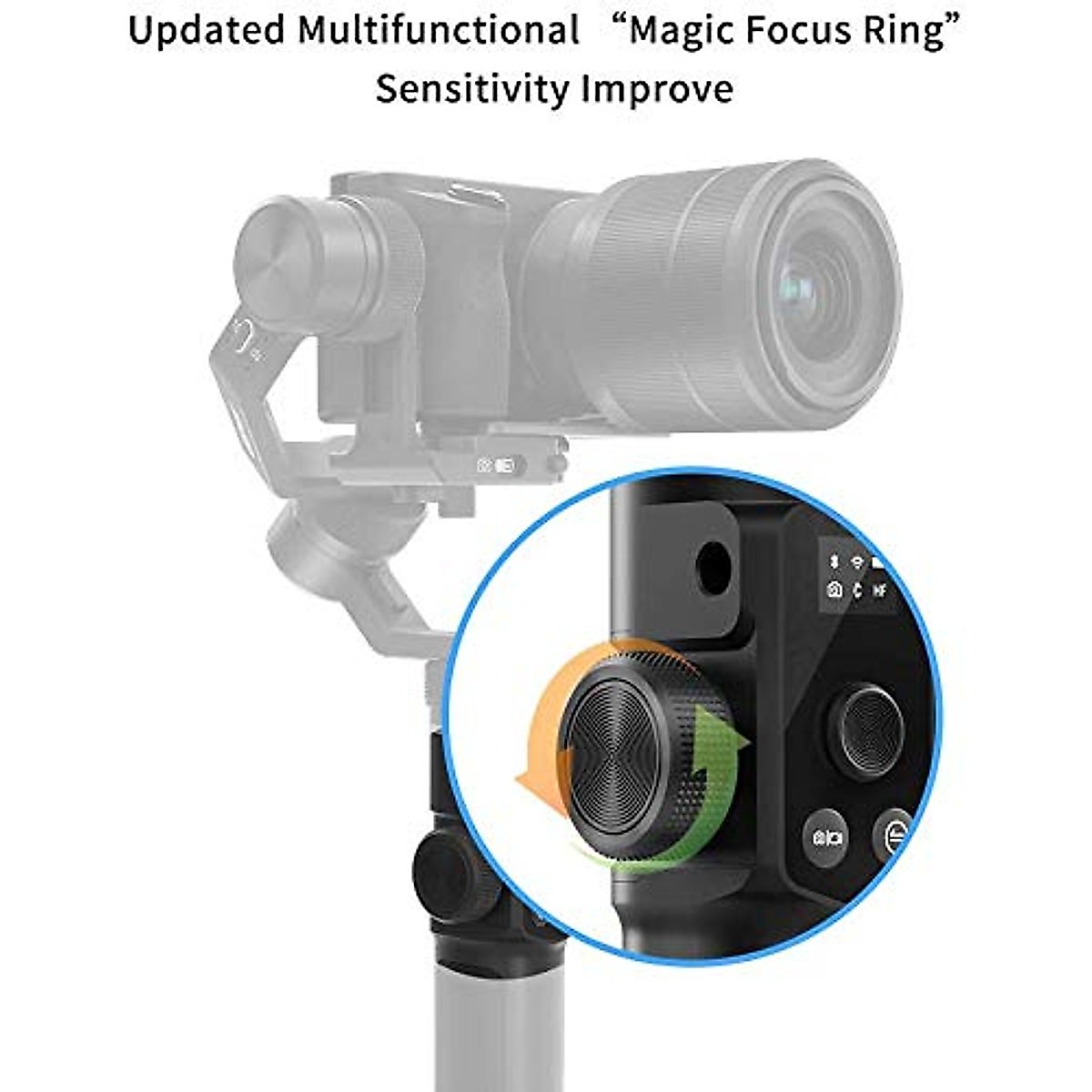 FeiyuTech G6 Max 3-Axis Handheld Gimbal Stabilizer (G6 Plus Upgrade Ver) for Mirrorless Camera Like Sony a7 w/Short Lens,Action Camera Gopro,Smart Phone iPhone 11 Pro Max 8,1.2Kg Payload,Splash Proof