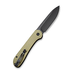 CIVIVI Elementum Flipper Knife Bundled with Button Lock Elementum, Great EDC folding Knife Companion