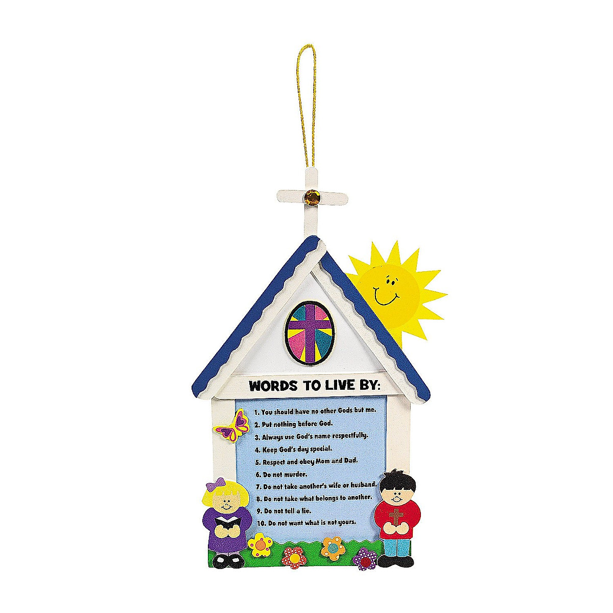 10 Commandments For Kids Craft Kit - Makes 12 - Religious Crafts & Bible Story Crafts