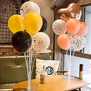 Balloon Stand, Balloon Stand Kit 28Inch Height, Table Balloon Stand 4 Set, for Wedding, Birthday, Baby Shower, Christmas, Parties Decoration (Not Include Balloons)