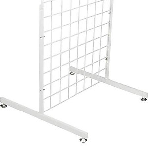 Only Hangers 2' x 6' Gridwall Panel Tower with T-Base Floorstanding Display Kit, 3-Pack White …