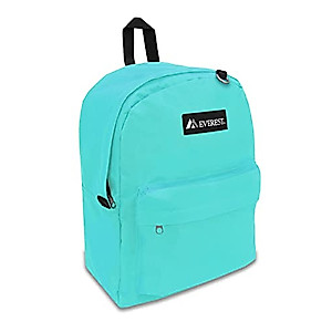 Everest Classic Backpack, Aqua Blue, One Size