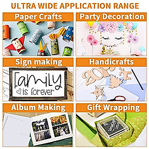 22 Sheets Clear Double Sided Adhesive Tape Sheets for Craft,A4 Size Super Strong Sticky Tumbler Tape Sheets 8.3x11.5 Inch with 0.1mm Thickness for DIY Art/Craft/Home Decorative Tape with Yellow Liner