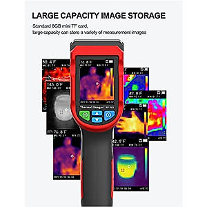NOYAFA Industrial Thermal Imaging Device NF-521, 24 * 24 Pixels Resolution 16 GB Memory Card Thermal Imaging Camera with 2.4 Inch TFT LCD Display
