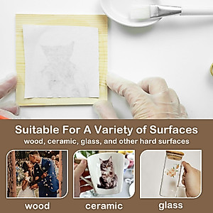 1DFAUL 200g Photo Transfer Medium Gel, Gel Medium for Photo Transfer, to Wood & Other Hard Surfaces, Decorating Furniture, Family Activities DIY Crafts (7.05 OZ)