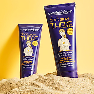 Completely Bare don't grow THERE Body Moisturizer & Hair Inhibitor - Shea Butter & Hair Minimizers 6.7 FL OZ