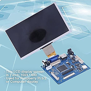 TFT LCD Display HDMI VGA Monitor Screen Kit 7 Inch 1024 X 600 Compatible Raspberry Pi 3/2