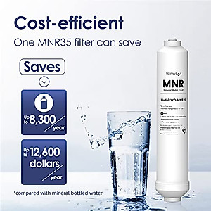 Waterdrop G3 Replacement Filter 1-Year Combo, 2 WD-G3-CF Filters and 1 WD-G3-CB Filter and 1 Mineral Filter, Replacement for WD-G3-W, WD-G3P600 and WD-G3P800-W Reverse Osmosis System, New Logo Design