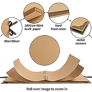 Scrapbook (8 x 8 inch) Scrapbook Album 60 Pages Ideal for Your DIY Scrapbooking Albums Wedding and Anniversary Family Photo Album (8 * 8 scrapbook)