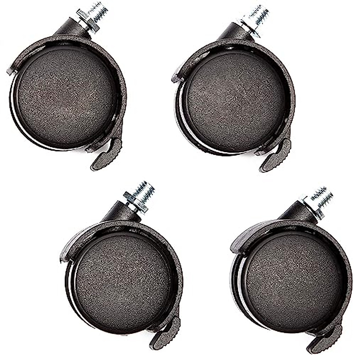 Juvale 12.5inches Iron Plant Caddy with Heavy Duty Wheels Casters, Metal Plant Dolly Rolling Flower Pot Planter Stand Mover on Round Rack, Rustproof for Indoor Outdoor Home Garden Patio, Black 12.5 inches