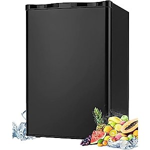 Anpuce 4.5 Cu. Ft Compact Refrigerator-Mini fridge Upright Freezers for Dorm, Garage, Camper, Basement, or Office, Single Door Black