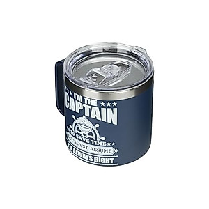 FROOBLEQUIRK 14 Oz Boating Tumbler – Captain & Boat Owner Gift, Nautical Accessories for Men, Pontoon Boater Gift, Funny Boat Lover Drinkware