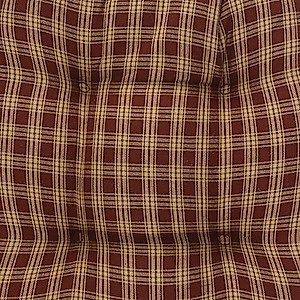 Park Designs Sturbridge Red Chair Pad
