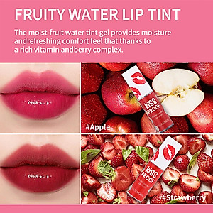 SURORAIN Lip Stain Tint Set,Mini Liquid Lipstick,Sheer Multi Stick Hydrating Formula Moisturizing Cheeks and Eyes, All Day Wear, Shimmery, Blends Perfectly onto Skin 8ml/0.25oz (#01#02)