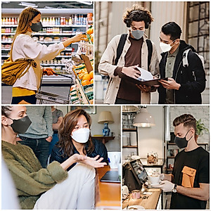 Borje KN95 Face Masks, 100 Pcs Disposable Face Masks, Filter Protection Against PM2.5 from Fire Smoke & Dust