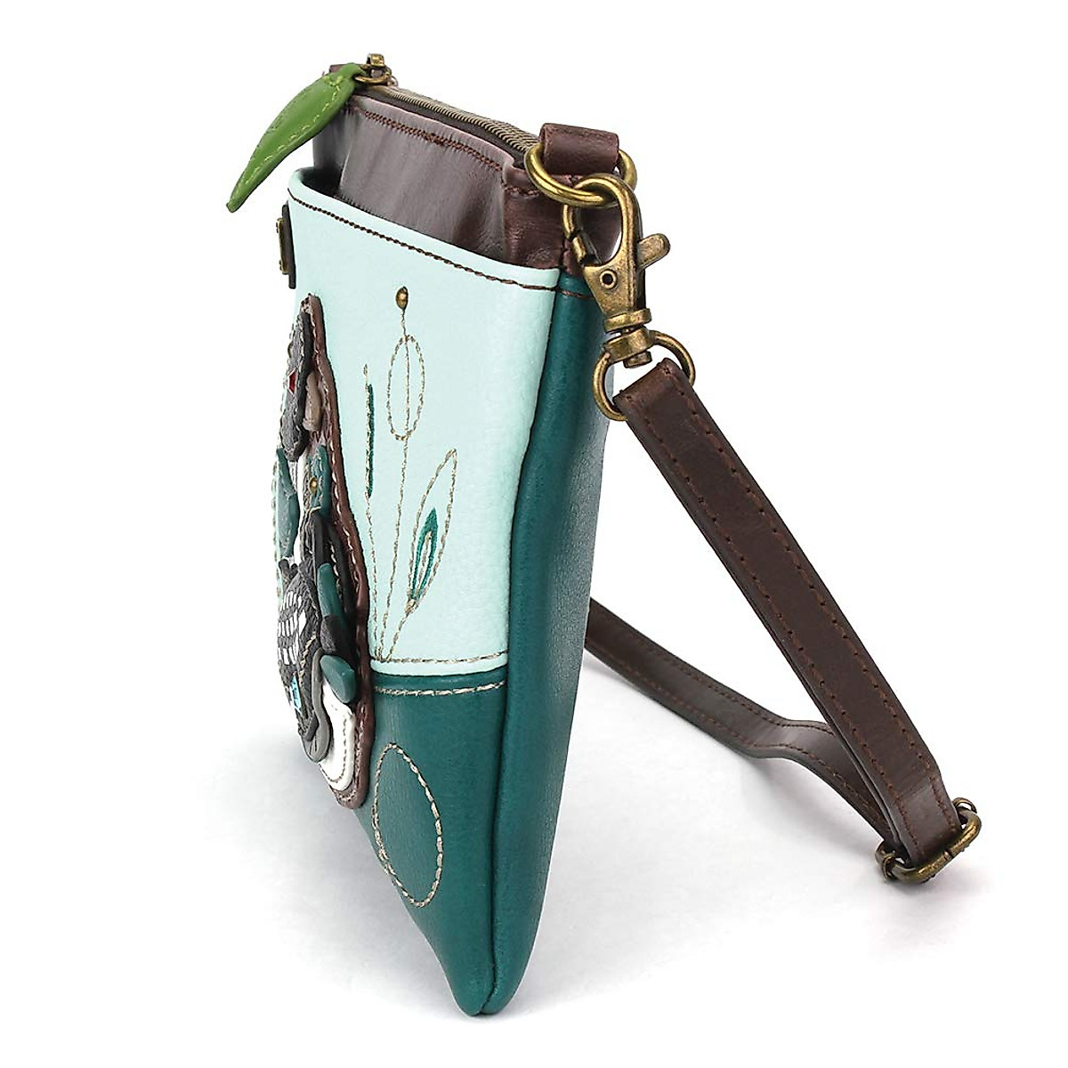 CHALA Mini Crossbody/Purse with Convertible Strap Stylish, Compact, Versatile - Loon Bird - blue