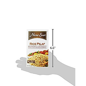 Near East Rice Pilaf Mix, Roasted Chicken & Garlic, 6.3oz Boxes (12 Pack)