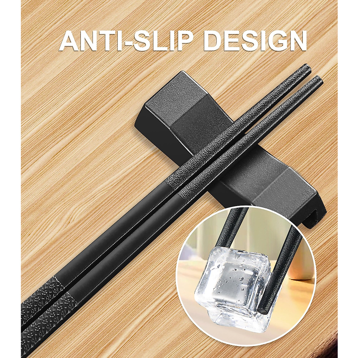 LOROTOCO 50 Pairs Chopsticks | Reusable | Dishwasher Safe | Bulk | Fiberglass | Adults | | Commercial - （9.45in）