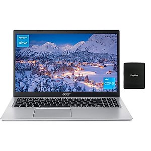 acer Aspire 5 Slim 15.6" FHD IPS Laptop 2023 Newest, Intel Core i3-1115G4, 12GB RAM 512GB NVMe SSD, Wi-Fi 6, HDMI, USB A&C, Ethernet RJ-45, Webcam, Windows 11 S, w/Mousepad