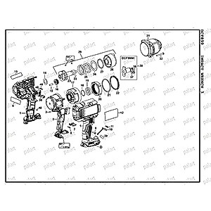 1/2'' N415875 replacement Fits 18V 20V MAX XR Dewalt Black & Decker impact wrench anvil assembly DCF899HB type1-3,DCF899HP type1-3.(Not suitable for type 4)
