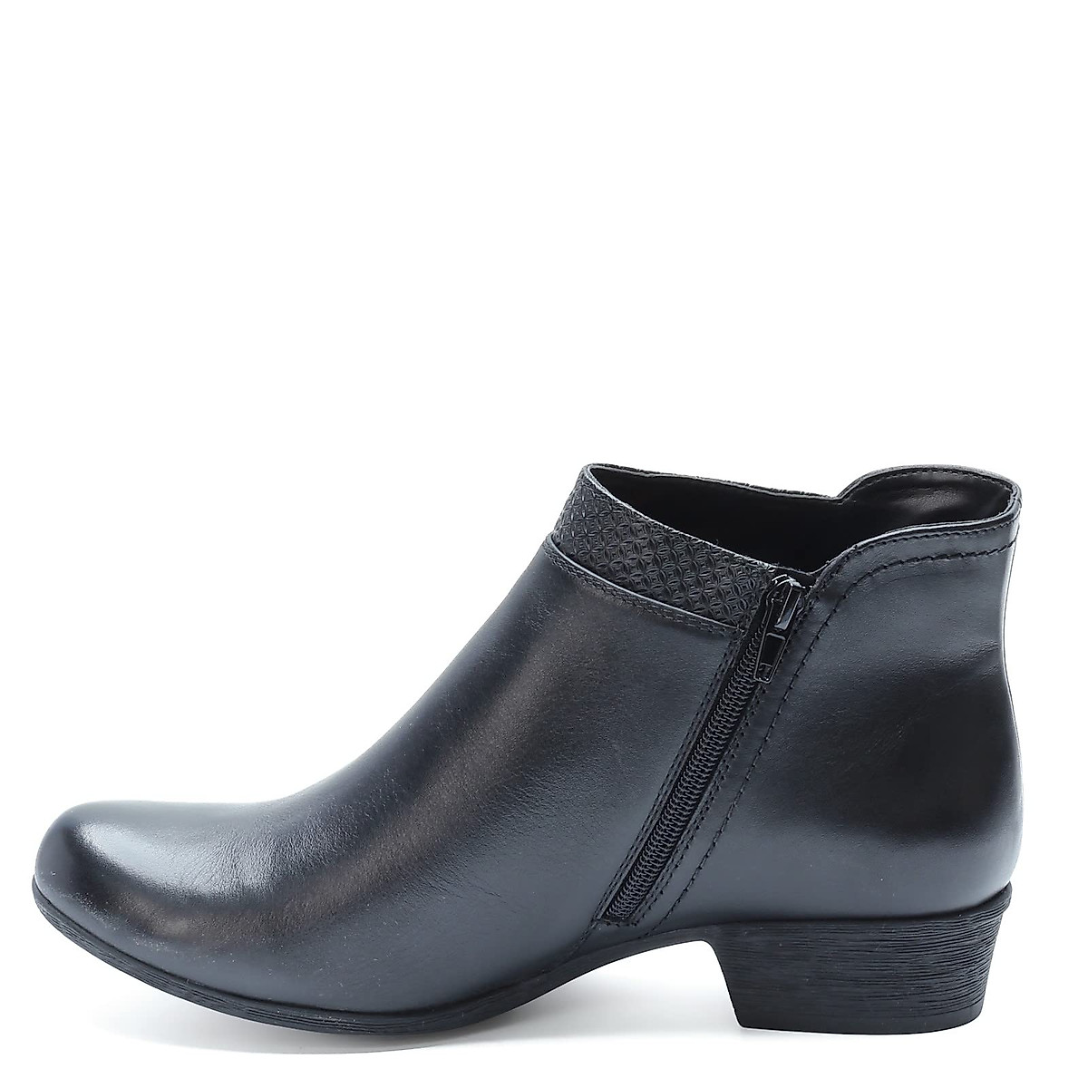 Rockport Women's Carly Bootie Ankle Boot, Black Leather, 7.5 M US