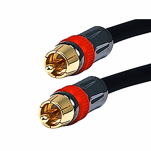 Monoprice 102681 3-Feet RG6 RCA CL2 Rated Digital Coaxial Audio Cable Black