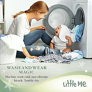 Little Me Blankets for Baby Marshmallow Bear Swaddling Receiving Blanket