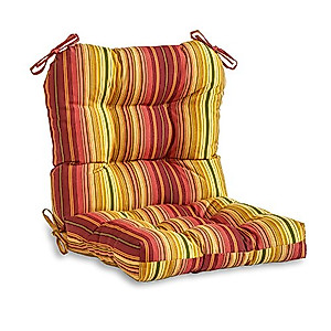 Greendale Home Fashions Outdoor Seat/Back Chair Cushion, Kinnabari