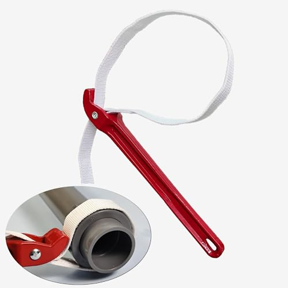 Pipe Strap Wrench,12-inch Capacity Adjustable Strap Wrench