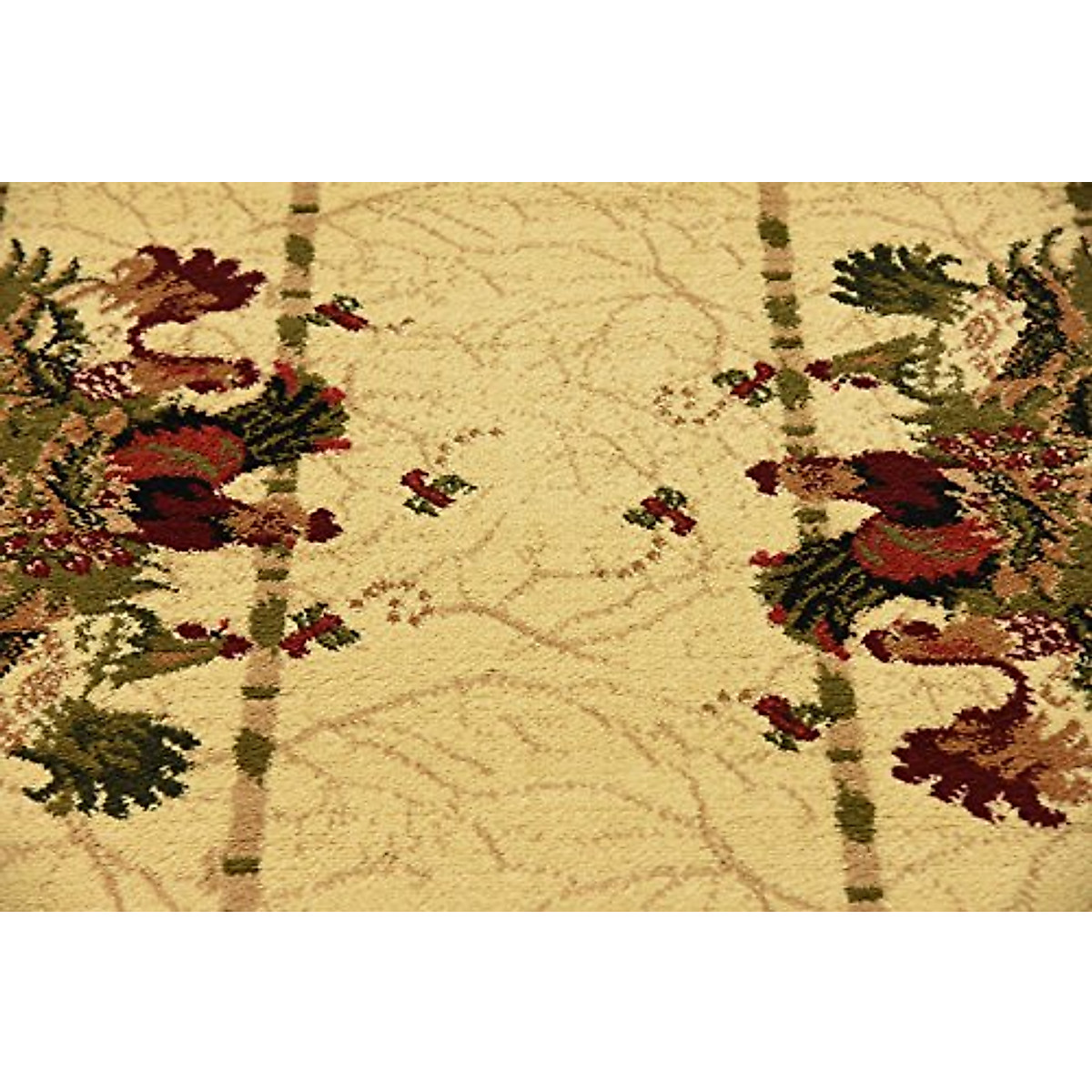 Unique Loom Barnyard Collection Area Rug - Farm (2' 7" x 10' Runner, Cream/ Black)